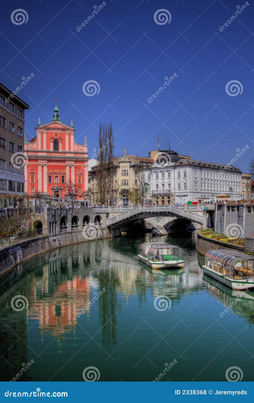 Spring Reflections on Canal Stock Photo - Image of blue, river: 2338368