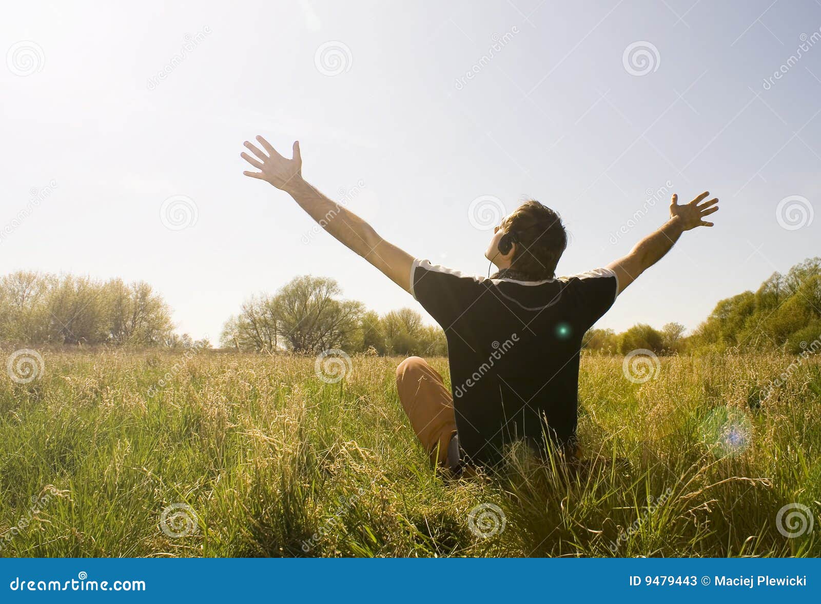 Spring relax stock image. Image of nature, meadow, carefree - 9479443