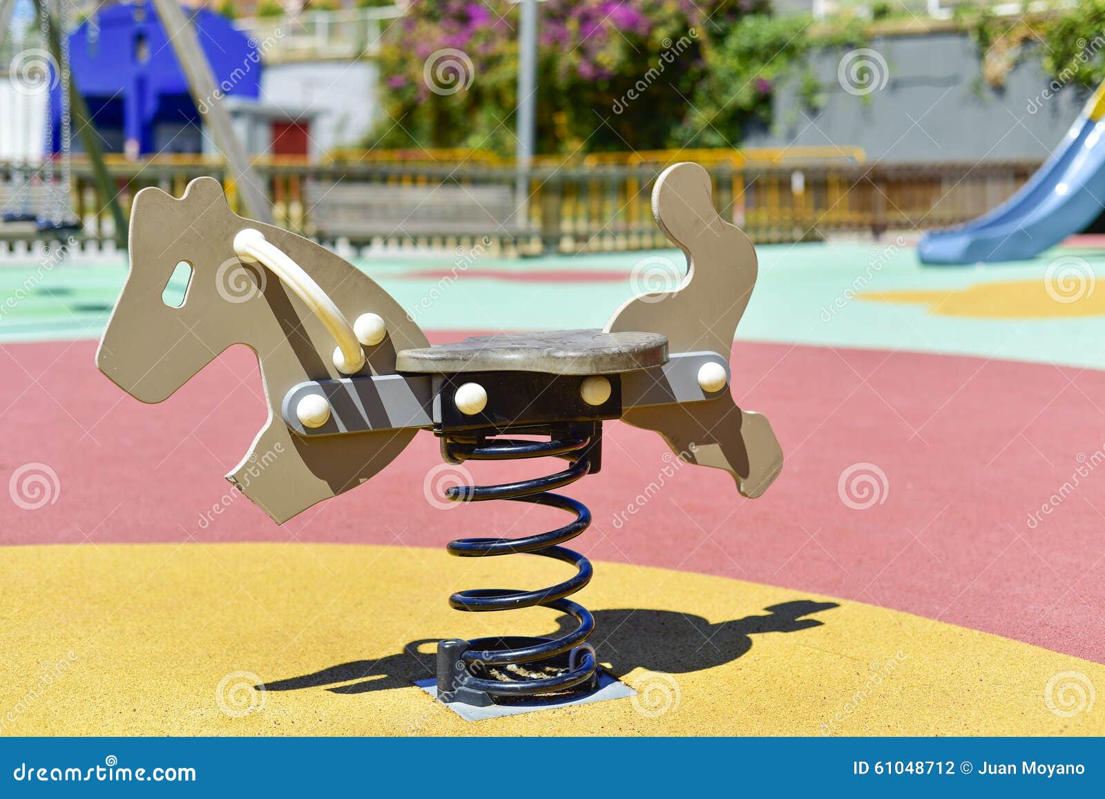Spring Rider in a Playground Stock Photo - Image of funny, playpark ...