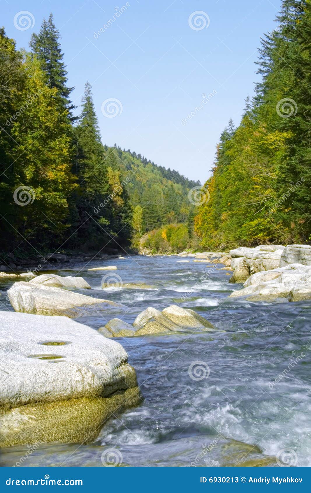 Spring river stock image. Image of morning, forest, british - 6930213