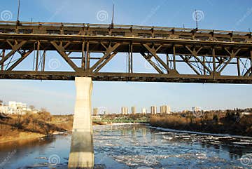 Spring river and bridge stock photo. Image of blue, outdoor - 4866708