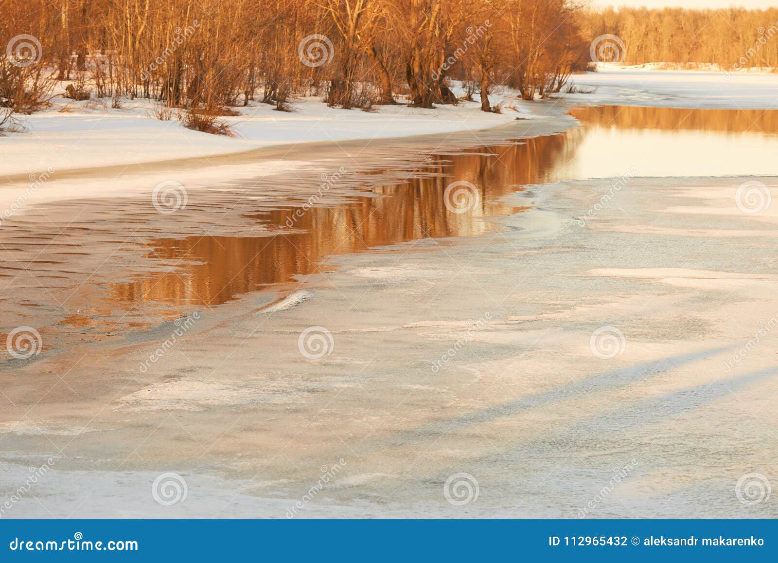 Spring. the River is Opened from Ice. Stock Photo - Image of natural ...