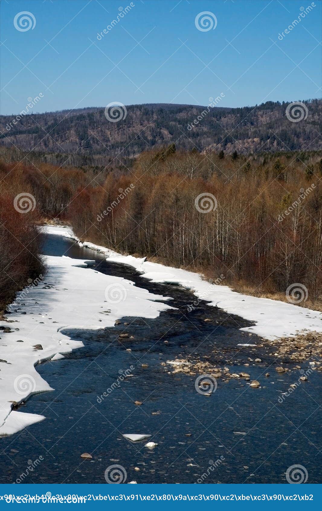 Spring on the river stock photo. Image of sludge, flowing - 31075016