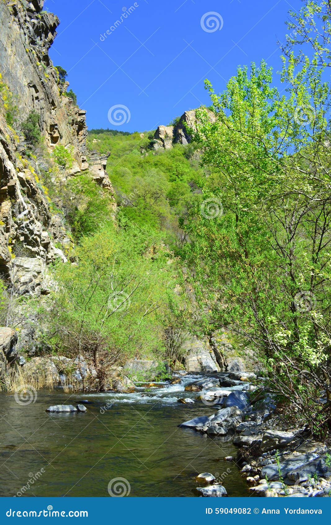 Spring river stock photo. Image of flowing, mountain - 59049082