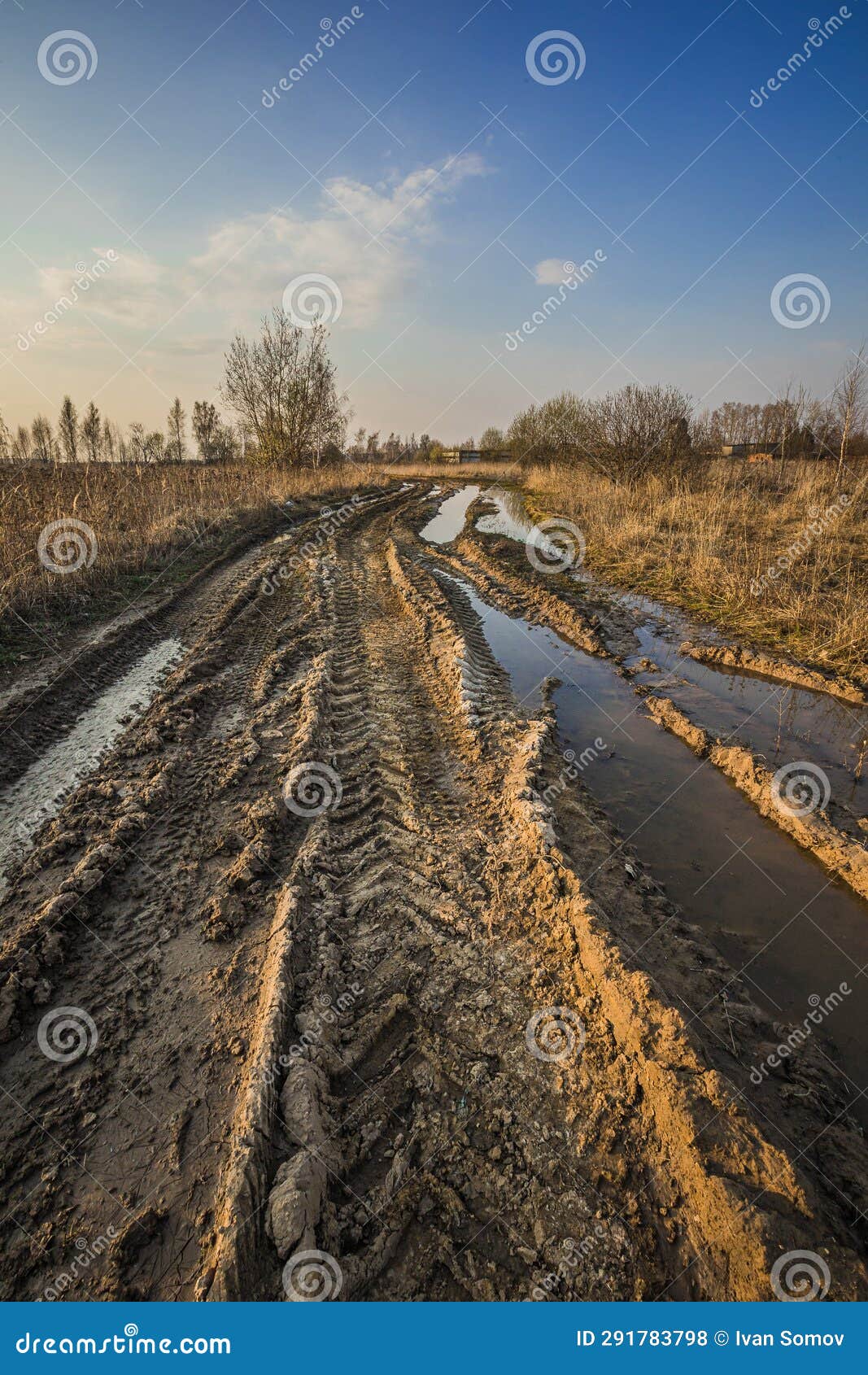 Spring Roads Outside the City Stock Photo - Image of park, reflection ...