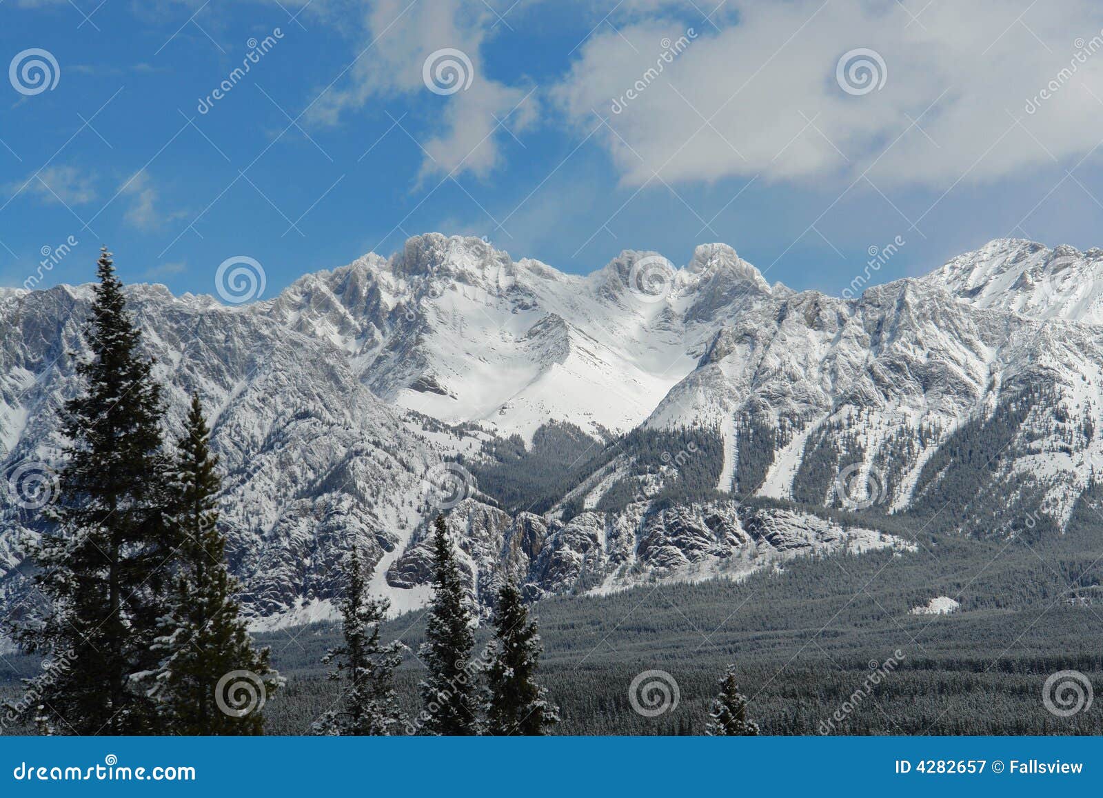 Spring rocky mountains stock image. Image of scenic, peak - 4282657