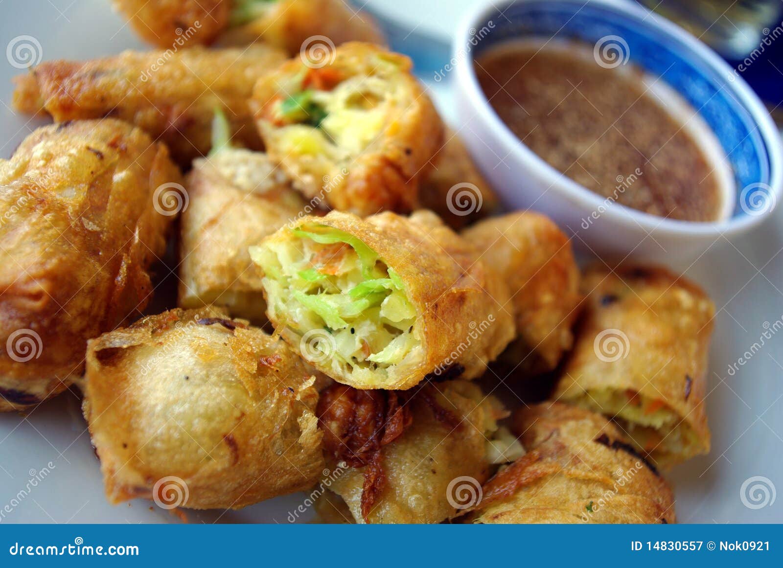 Spring Roll stock image. Image of cooking, delicious - 14830557
