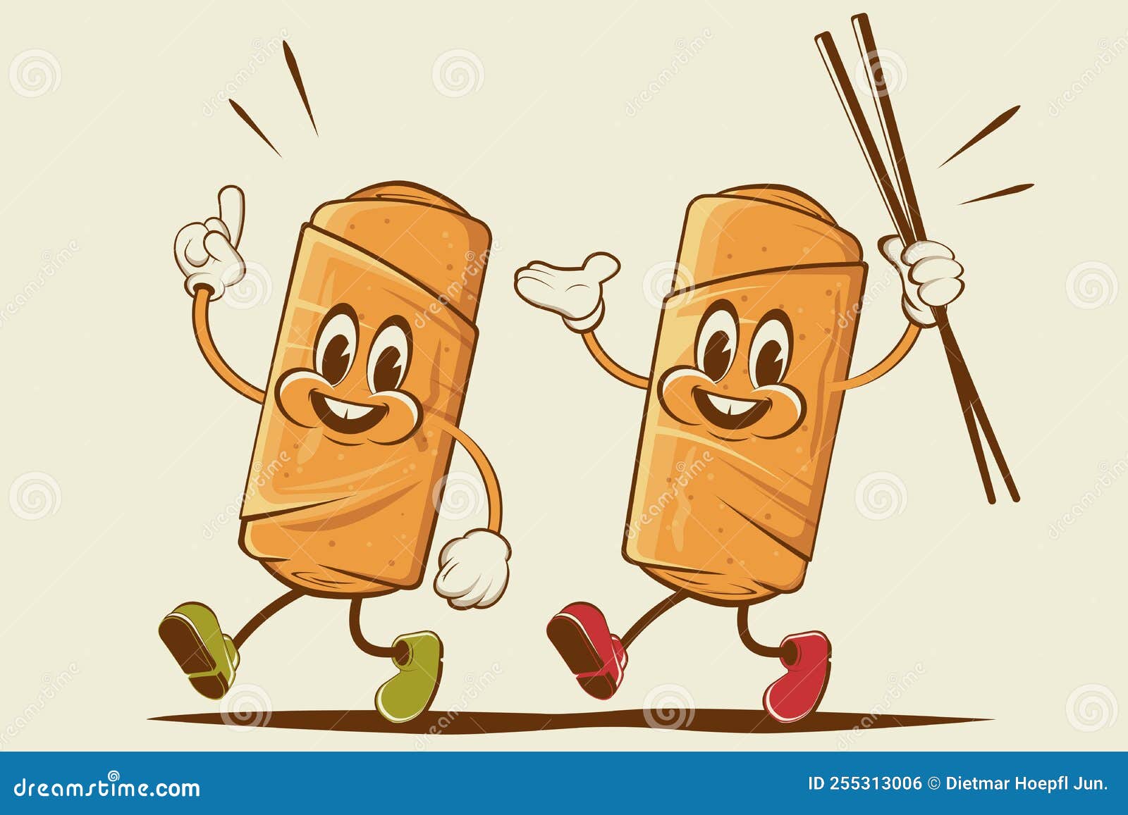 Spring Rolls Icon. Trendy Spring Rolls Logo Concept On White Background ...