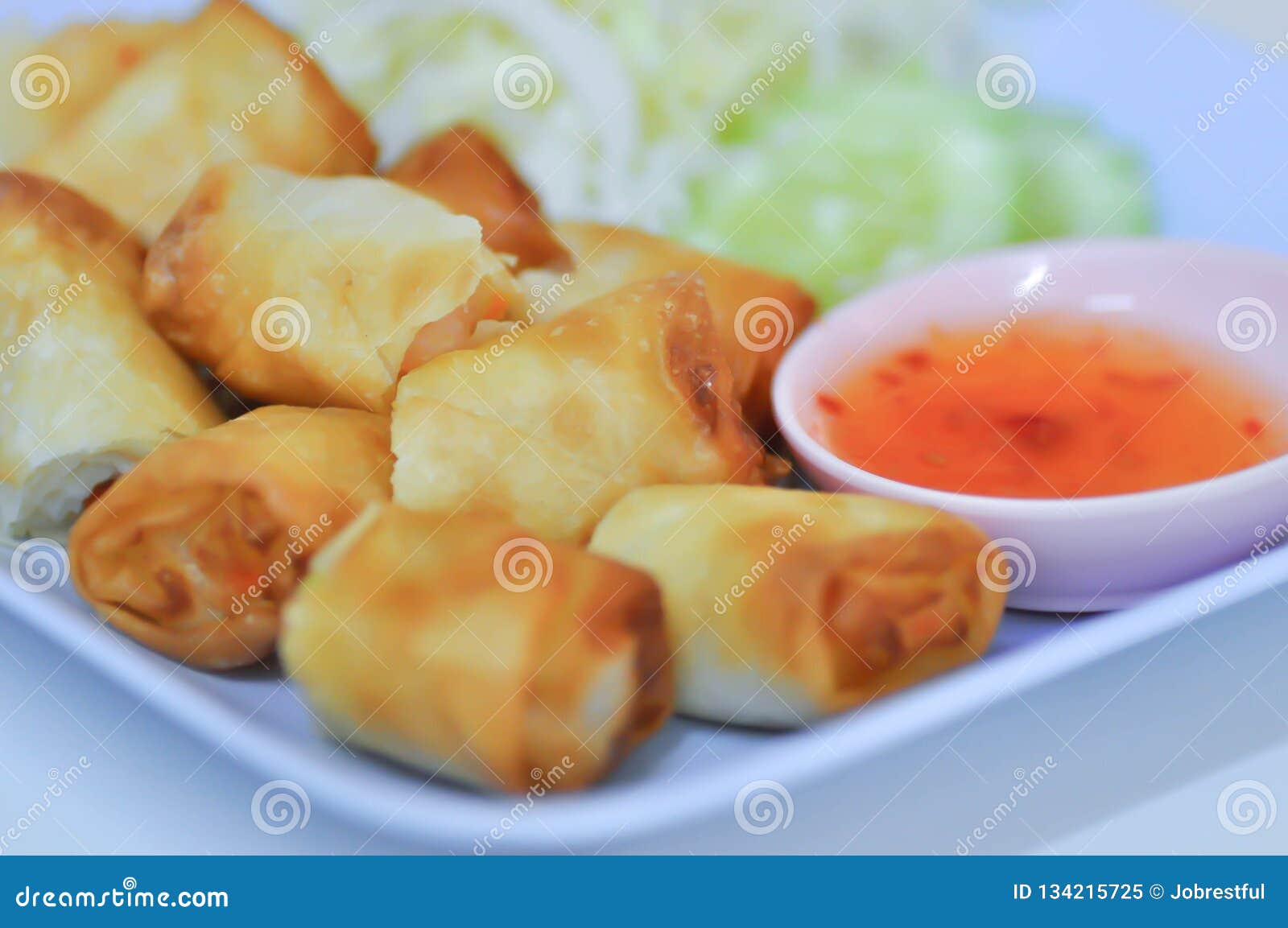 Spring Roll or Chinese Roll Stock Image - Image of chili, minced: 134215725