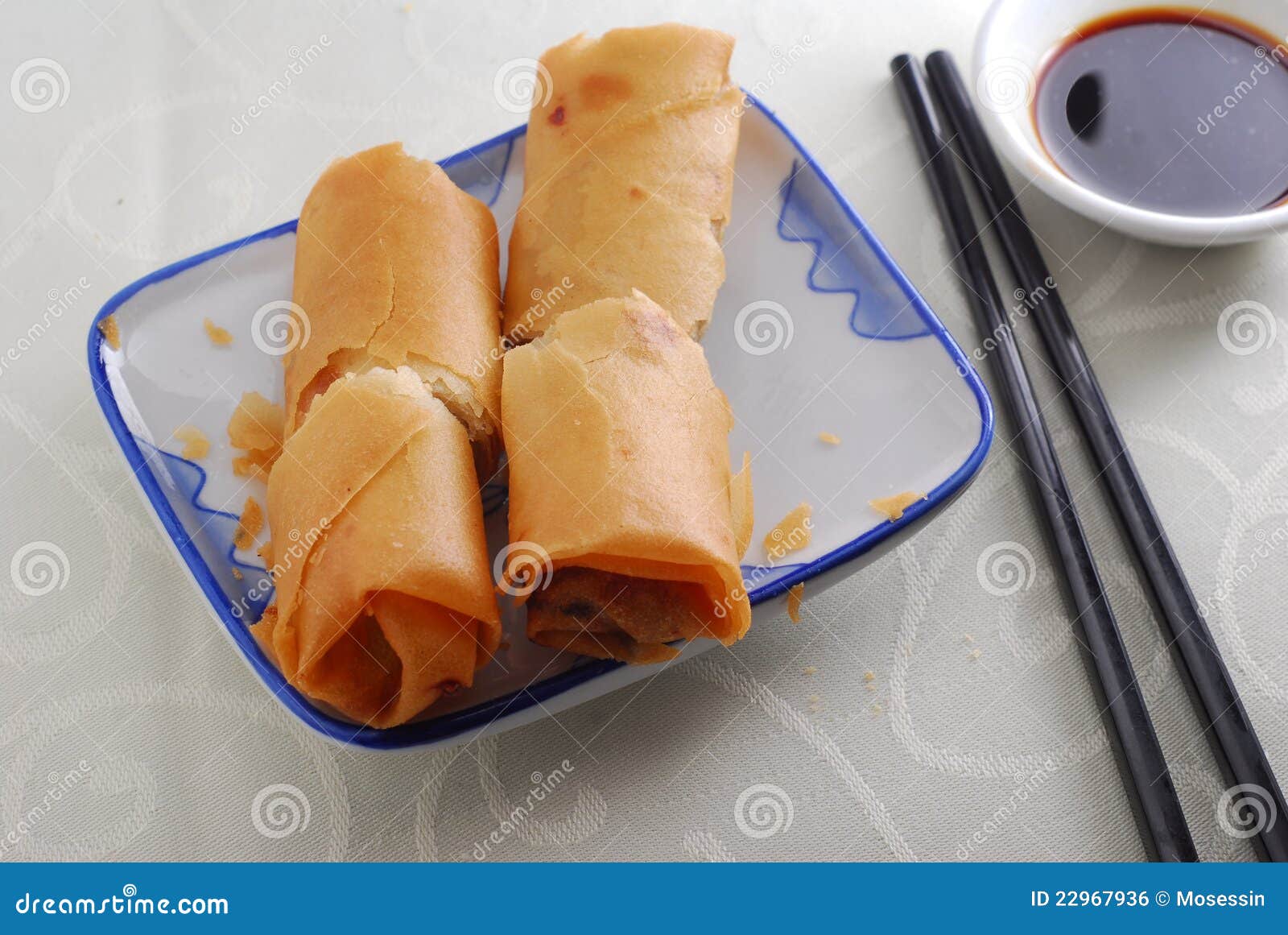 Spring roll dim sum stock photo. Image of cuisine, food - 22967936