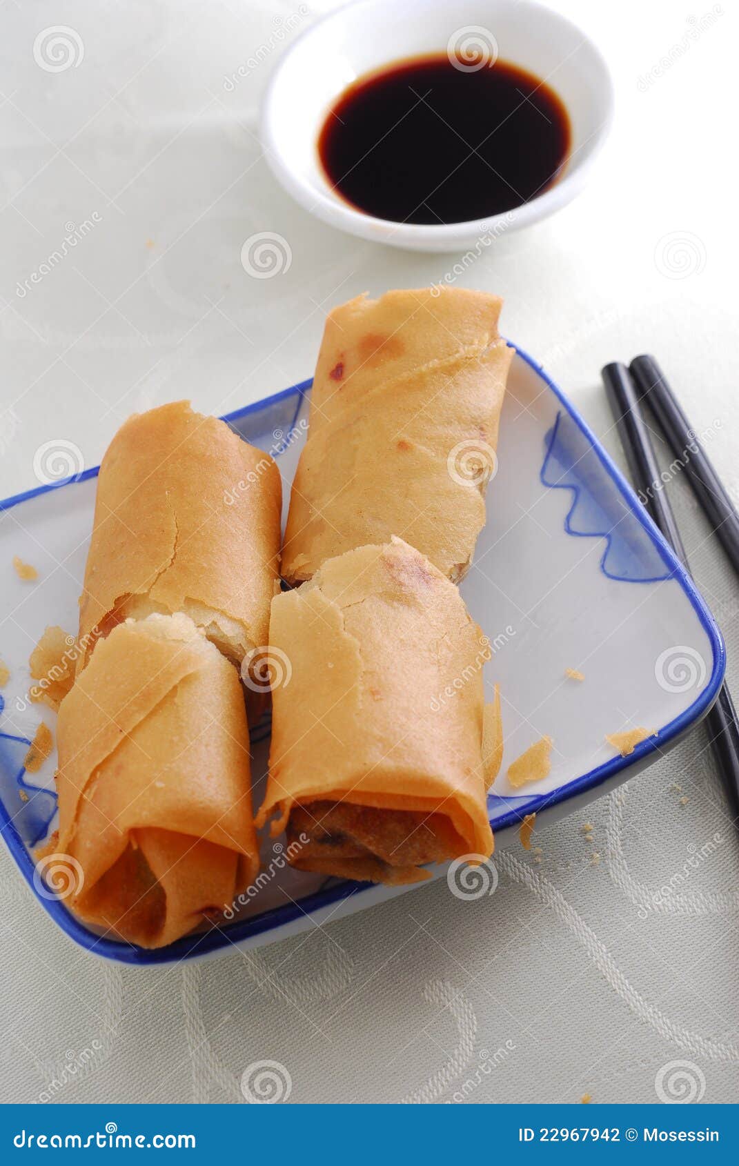 Spring roll dim sum stock photo. Image of cuisine, sauce - 22967942