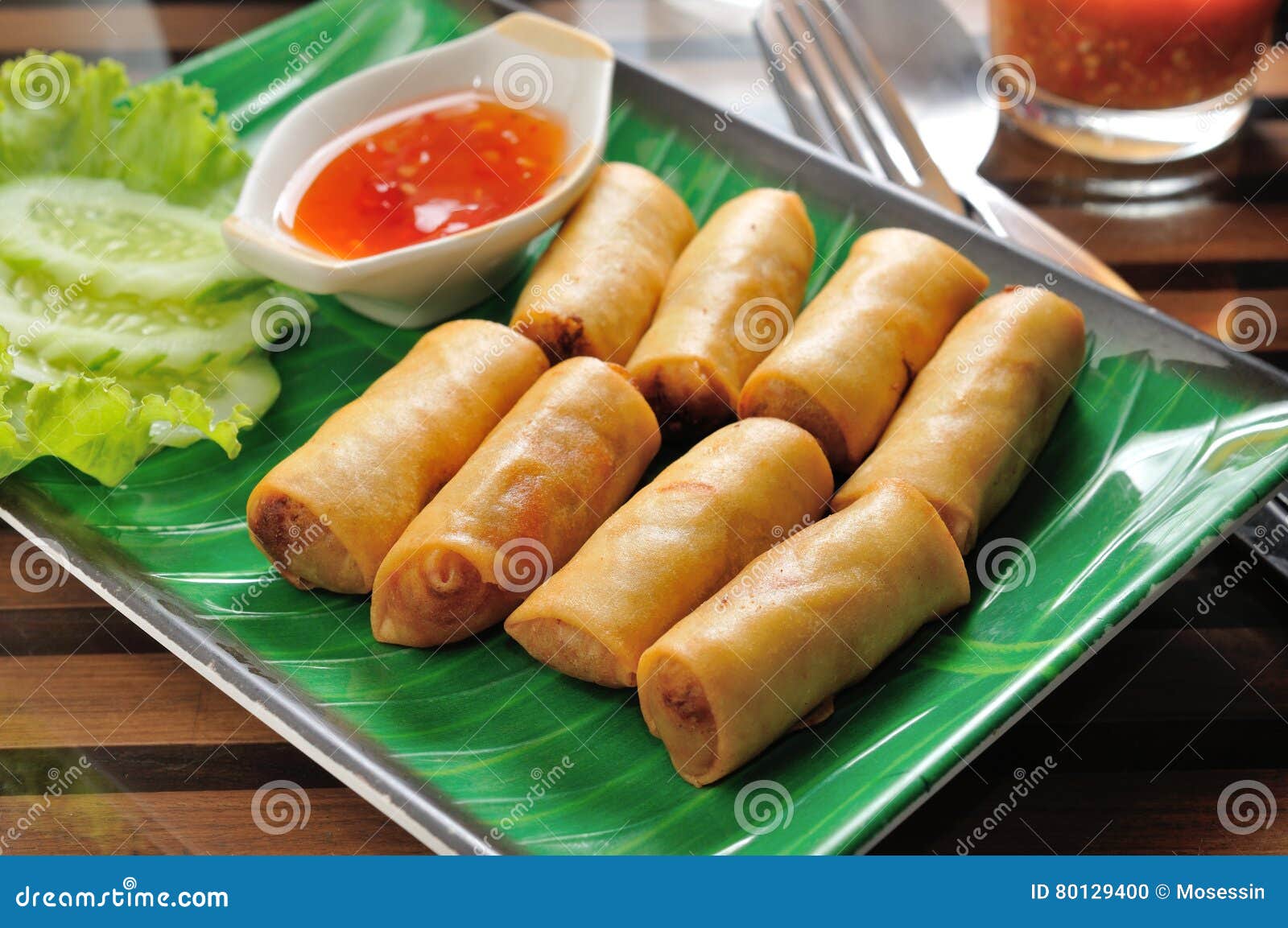 Spring roll stock photo. Image of roll, assorted, asian - 80129400