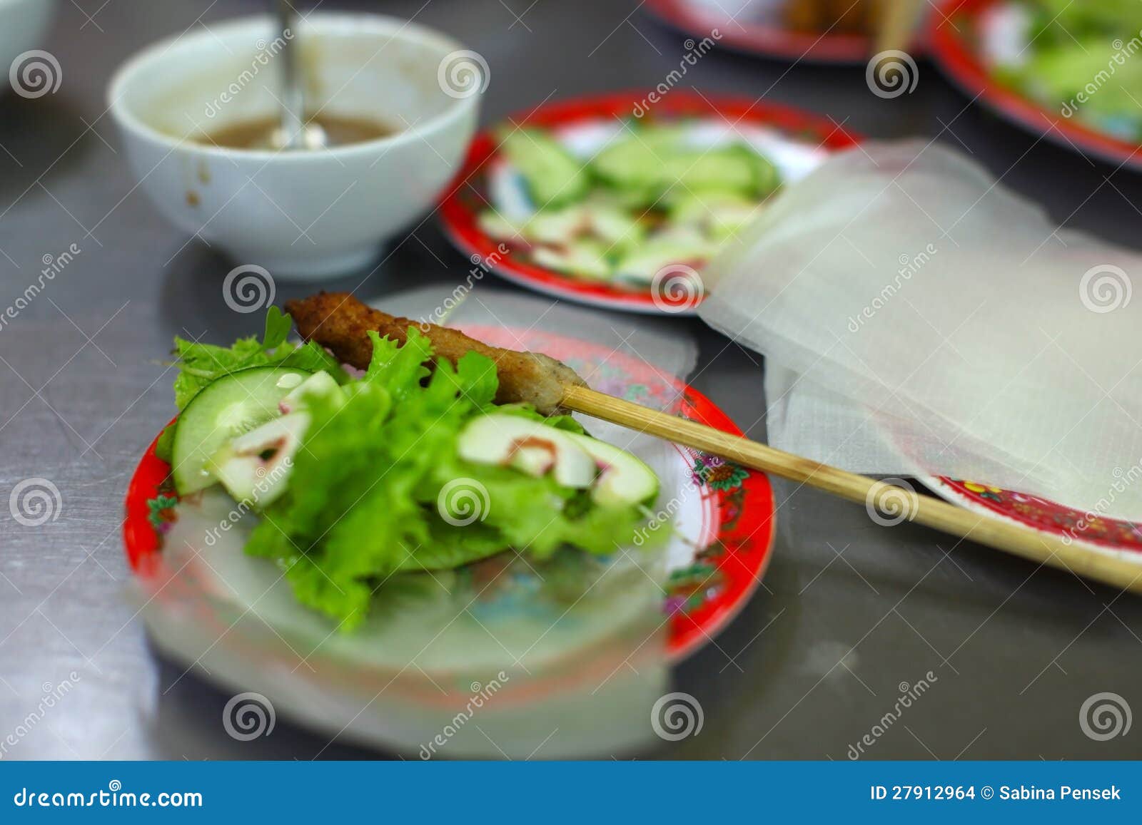 Spring Roll Rice Paper Wrapper with Vegetables, Vietnam Stock Photo ...
