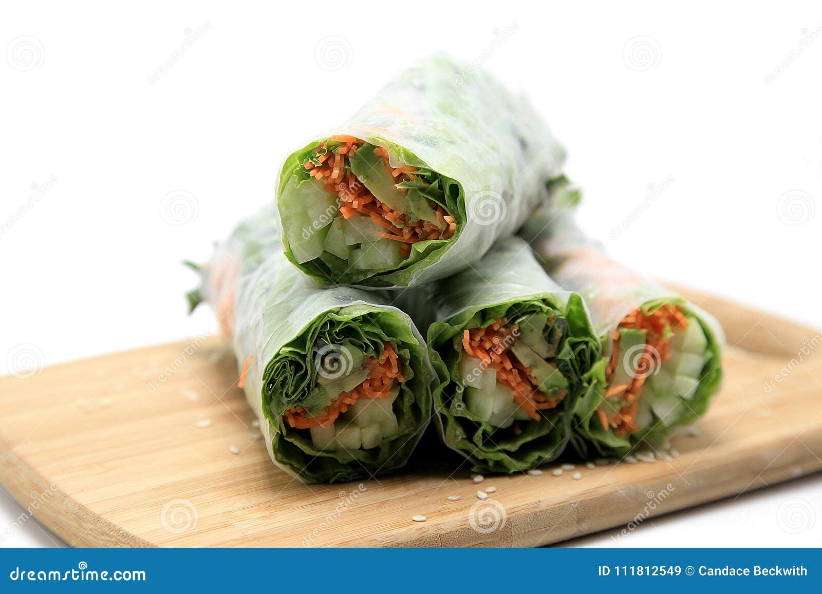 Spring Roll Vegetable Wraps Stock Image - Image of vegetable, salad ...