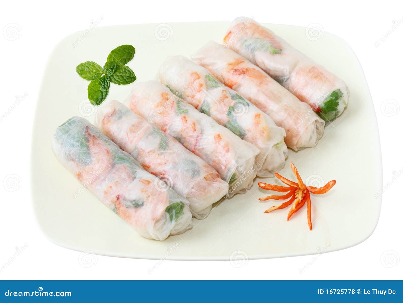 Spring Rolls stock photo. Image of appetizer, peanuts - 16725778