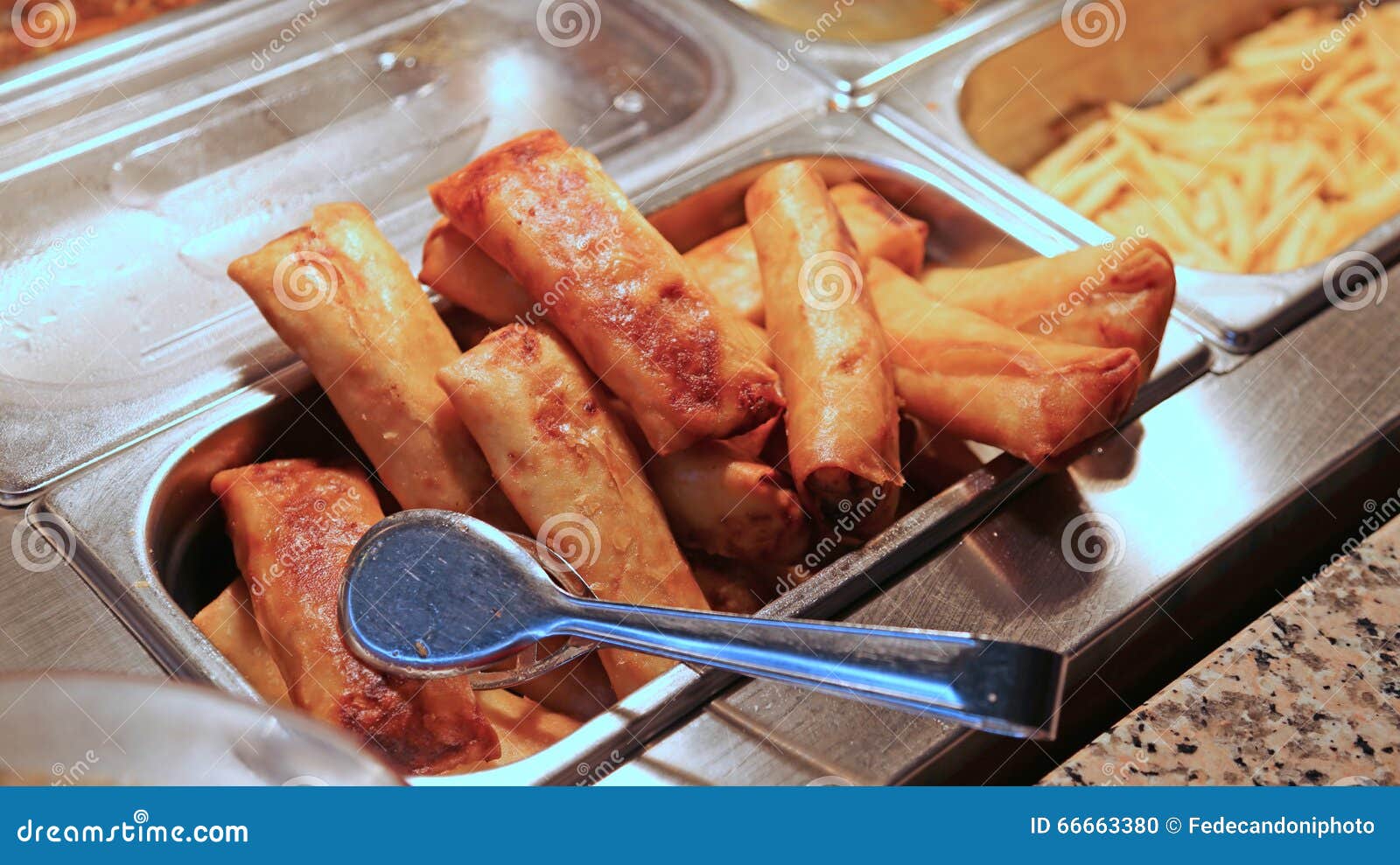 Spring Rolls in the Chinese Restaurant Stock Photo - Image of food ...