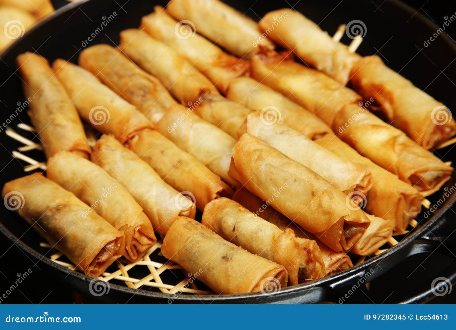 Spring rolls stock image. Image of appetizer, deep, dinner - 97282345