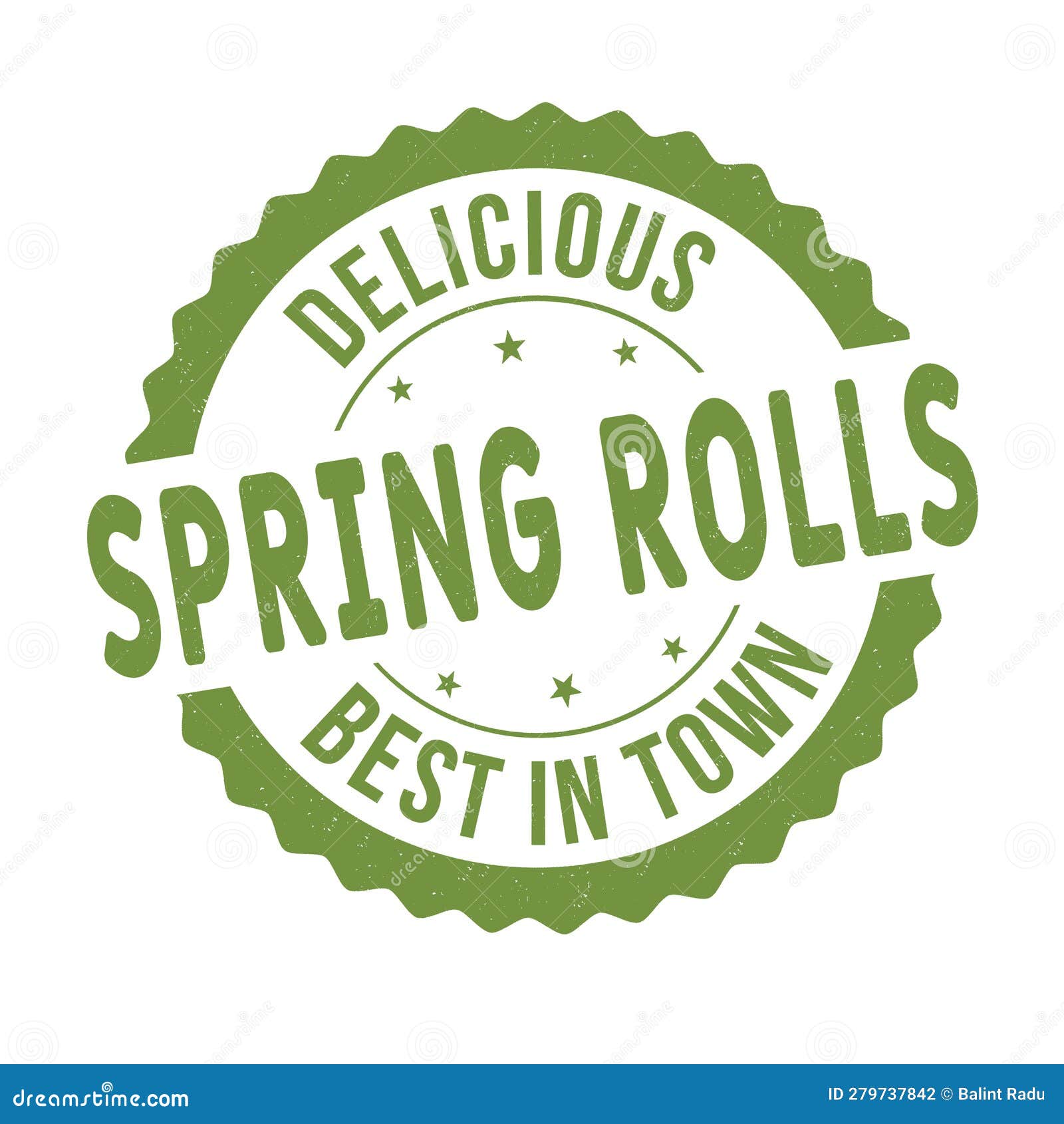 Spring Rolls Grunge Rubber Stamp Stock Vector - Illustration of snack ...