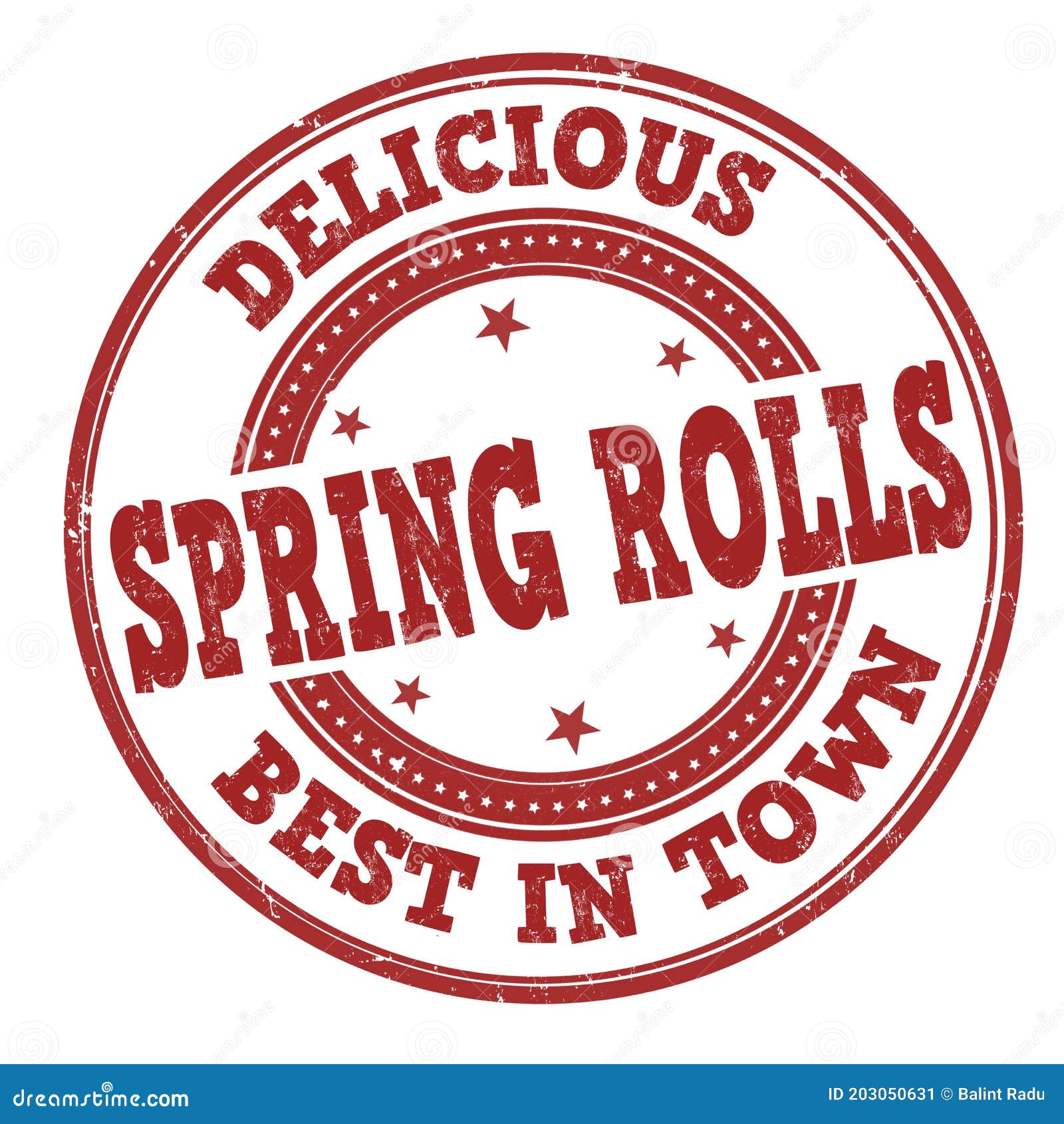 Spring Rolls Grunge Rubber Stamp Stock Vector - Illustration of gourmet ...