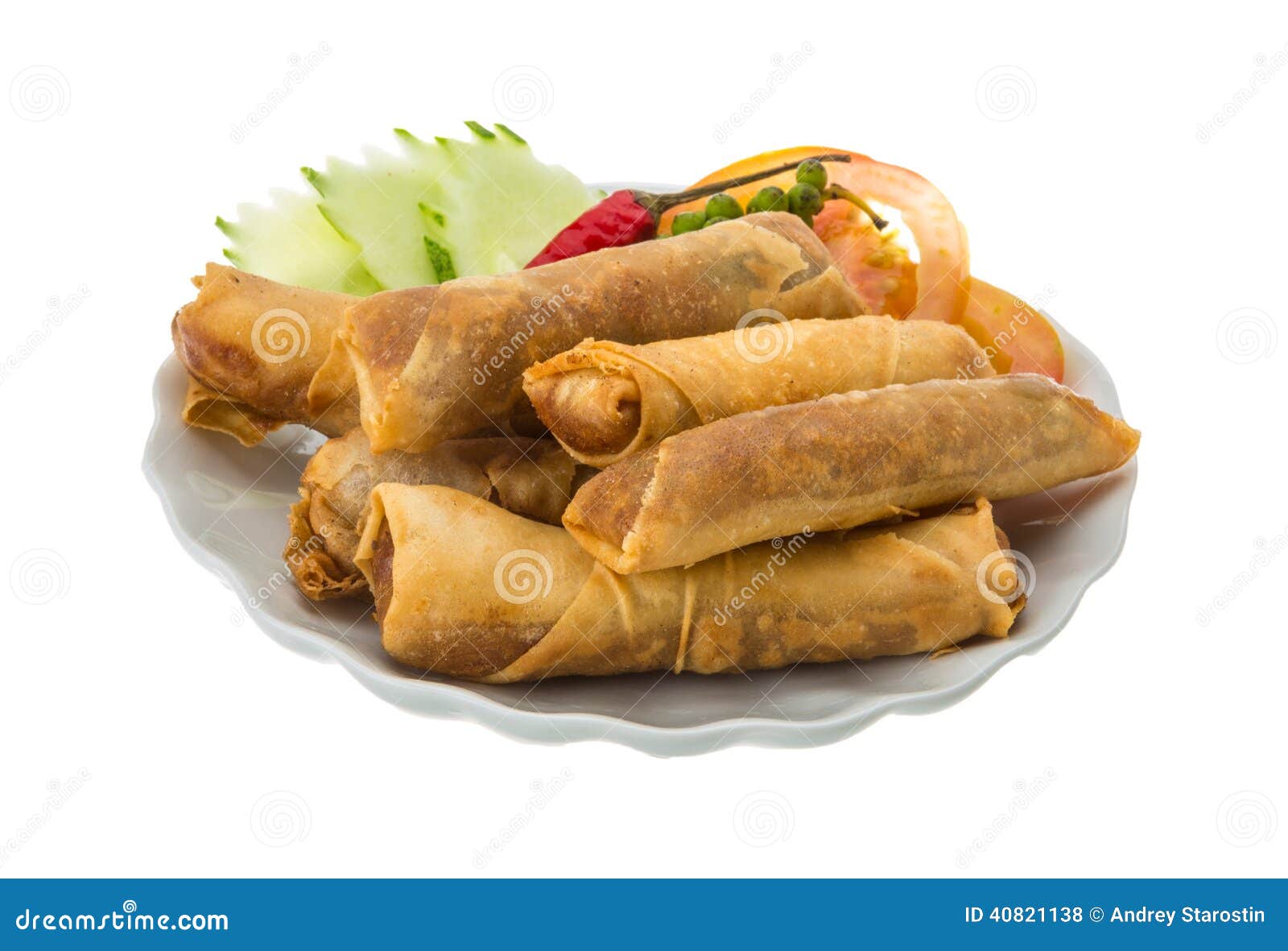 Spring rolls stock photo. Image of sour, buffet, roll - 40821138