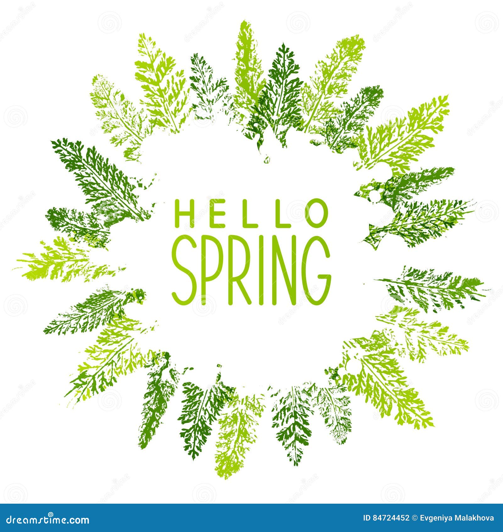 Spring round frame stock vector. Illustration of copyspace - 84724452