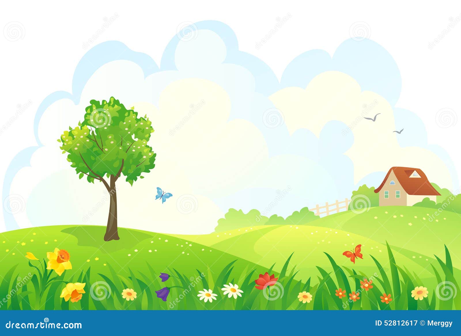 Peaceful Spring Day Stock Illustrations – 2,335 Peaceful Spring Day ...