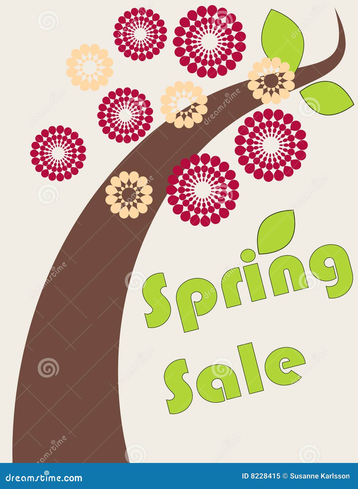 Spring sale stock vector. Illustration of idea, curve - 8228415