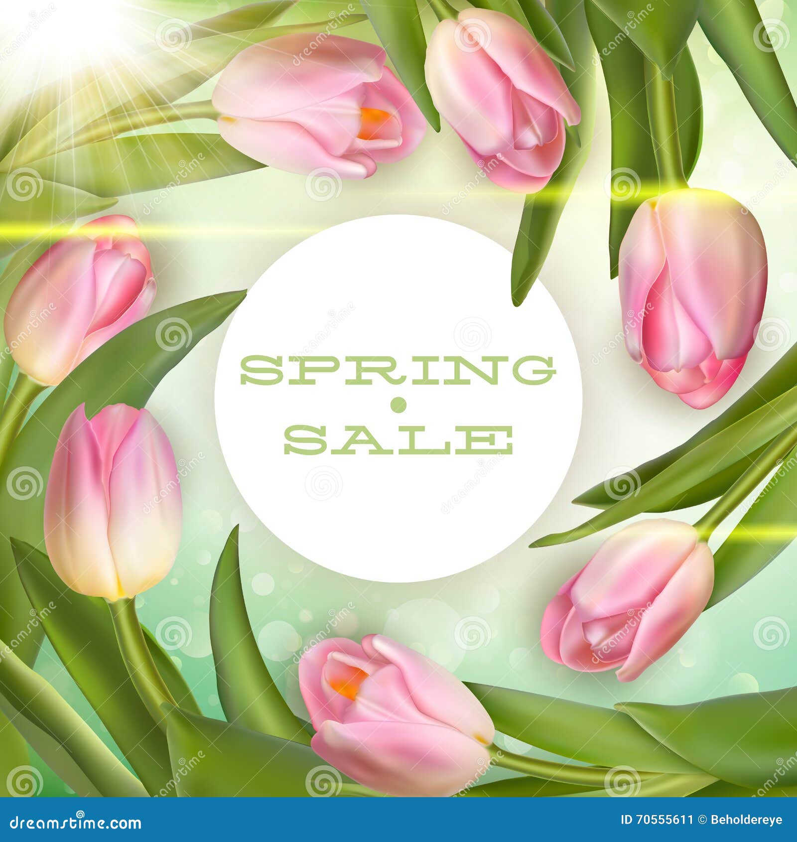 Spring Sale Background. EPS 10 Stock Vector - Illustration of primula ...