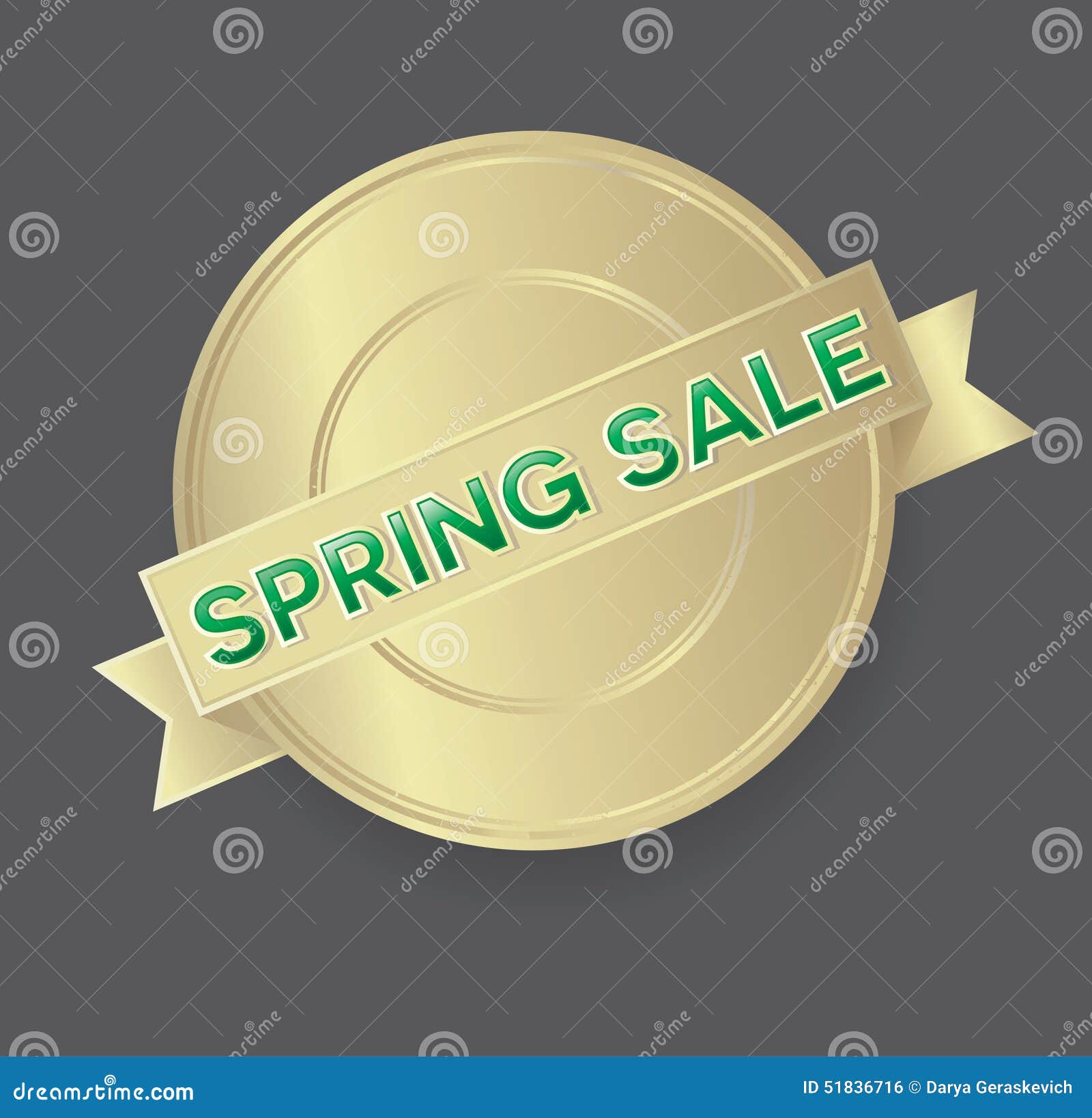 Spring sale badge stock vector. Illustration of offer - 51836716
