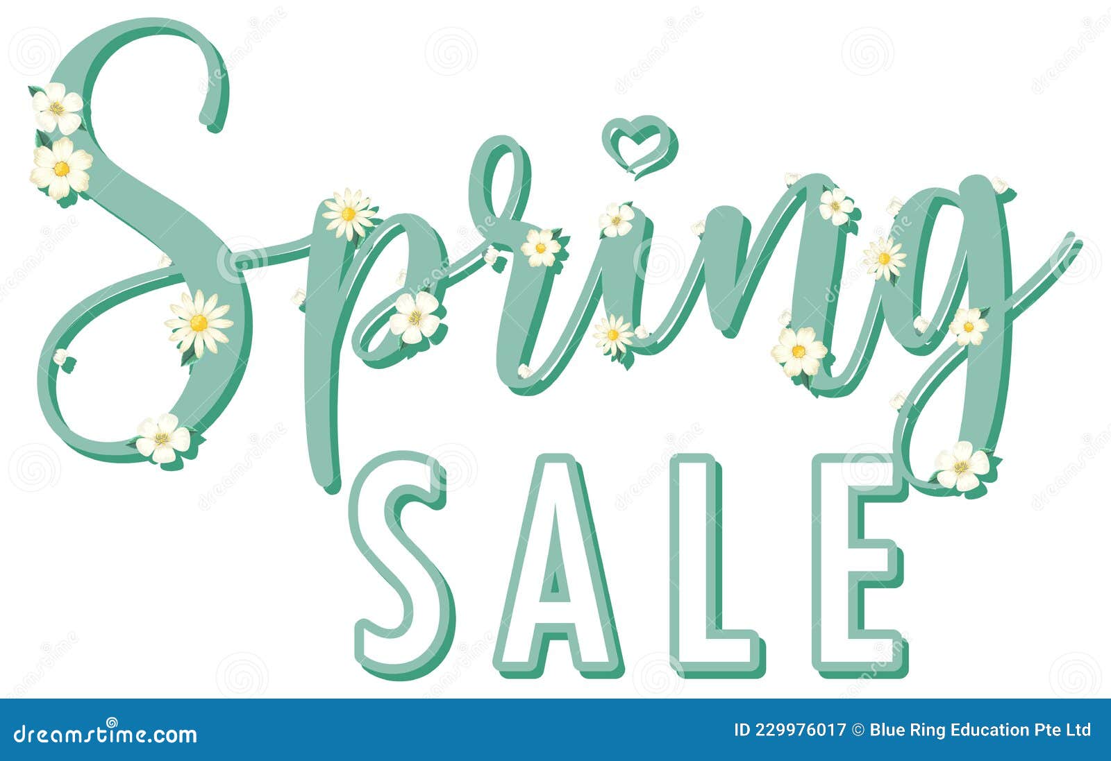 Spring Sale Banner Template Stock Vector - Illustration of cartoon ...