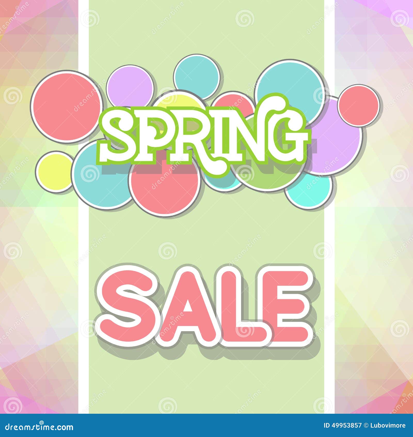 Spring Sale Design Illustration Stock Vector - Illustration of graphic ...