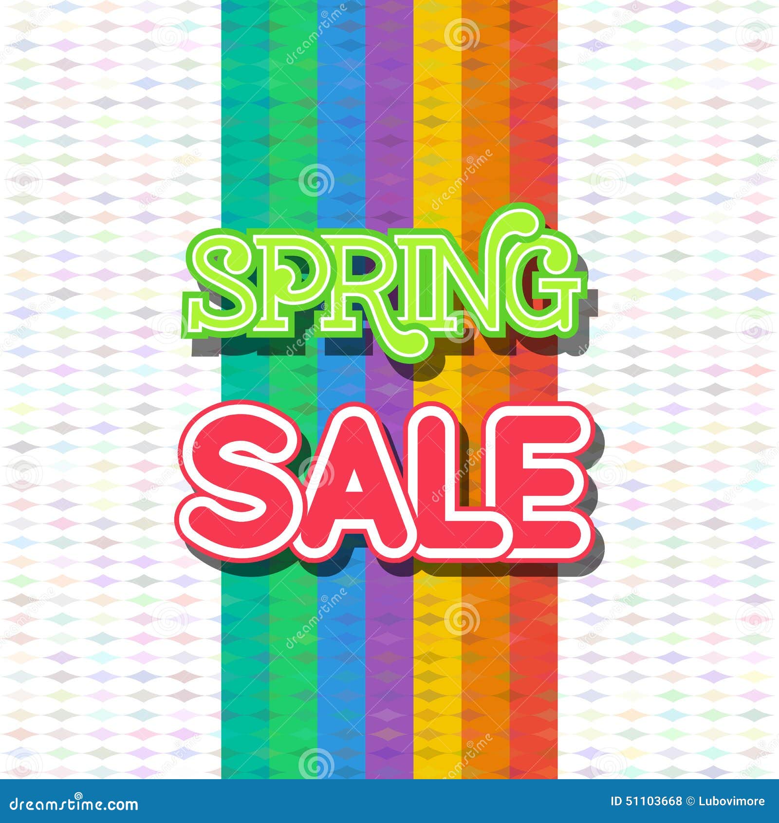Spring Sale Design Vector stock vector. Illustration of auction - 51103668
