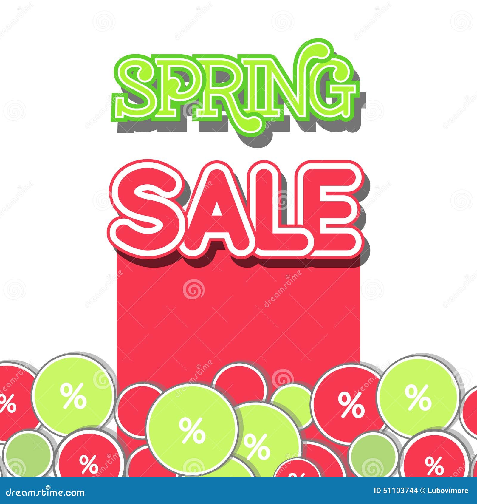 Spring Sale Design Vector stock vector. Illustration of colorful - 51103744