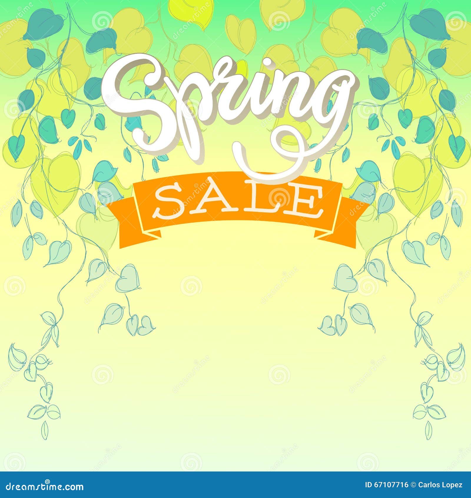Spring Sale stock vector. Illustration of abstract, font - 67107716