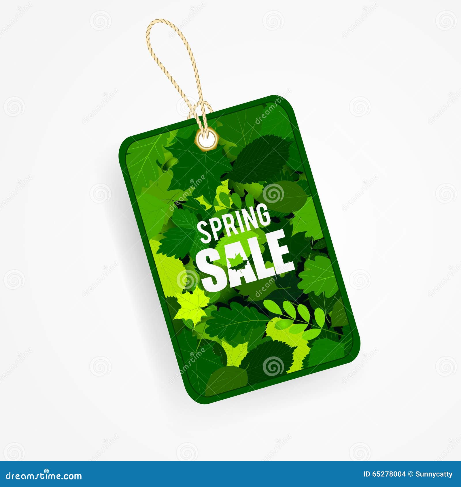 Spring sale label sticker. stock vector. Illustration of paper - 65278004