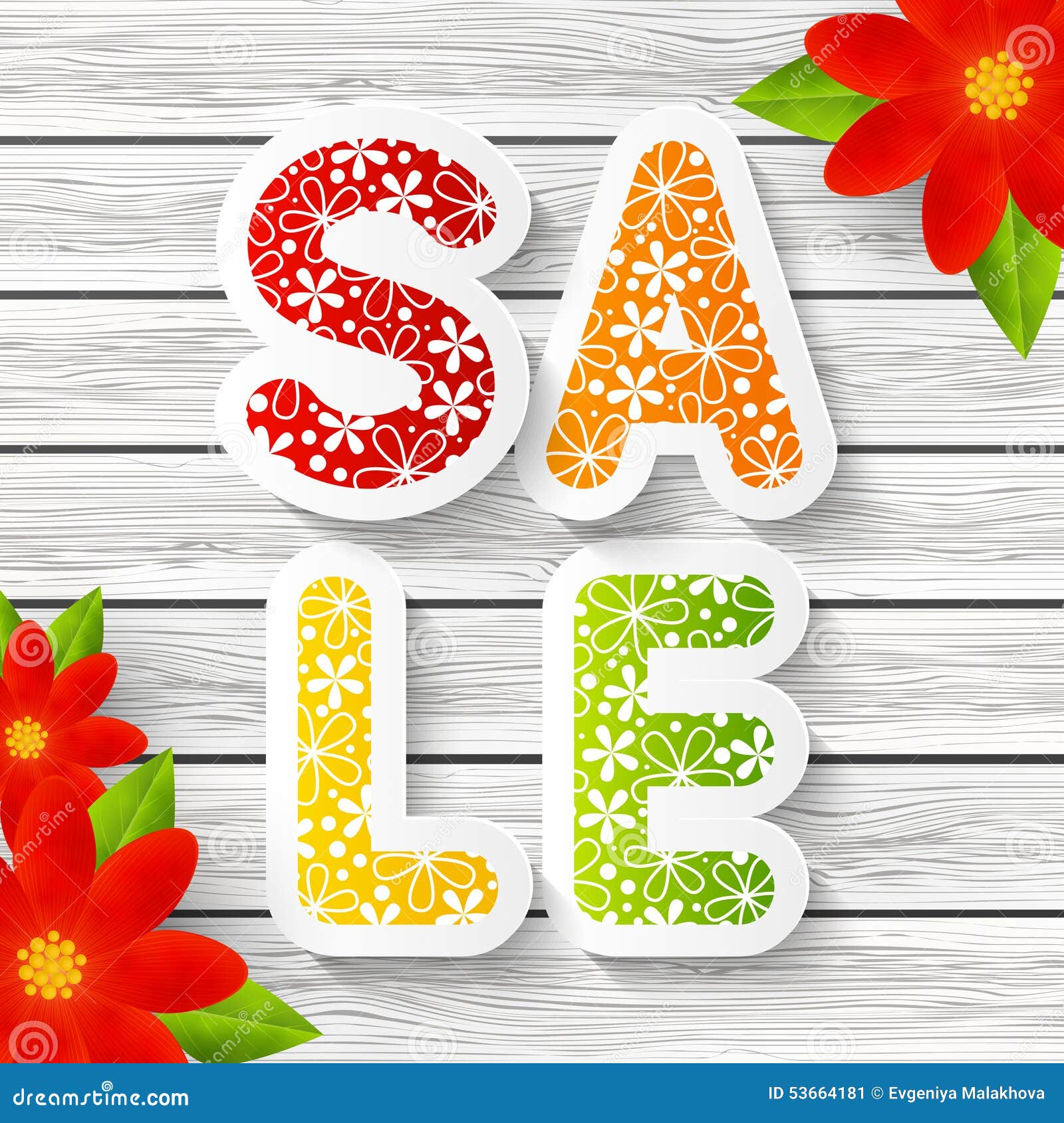 Spring sale message stock vector. Illustration of symbol - 53664181