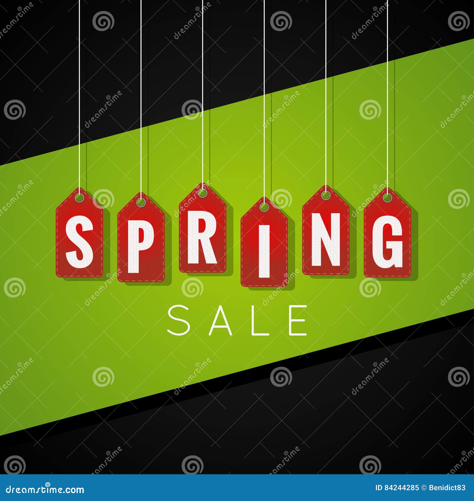 Spring Sale Tag Design Background Stock Vector - Illustration of logo ...