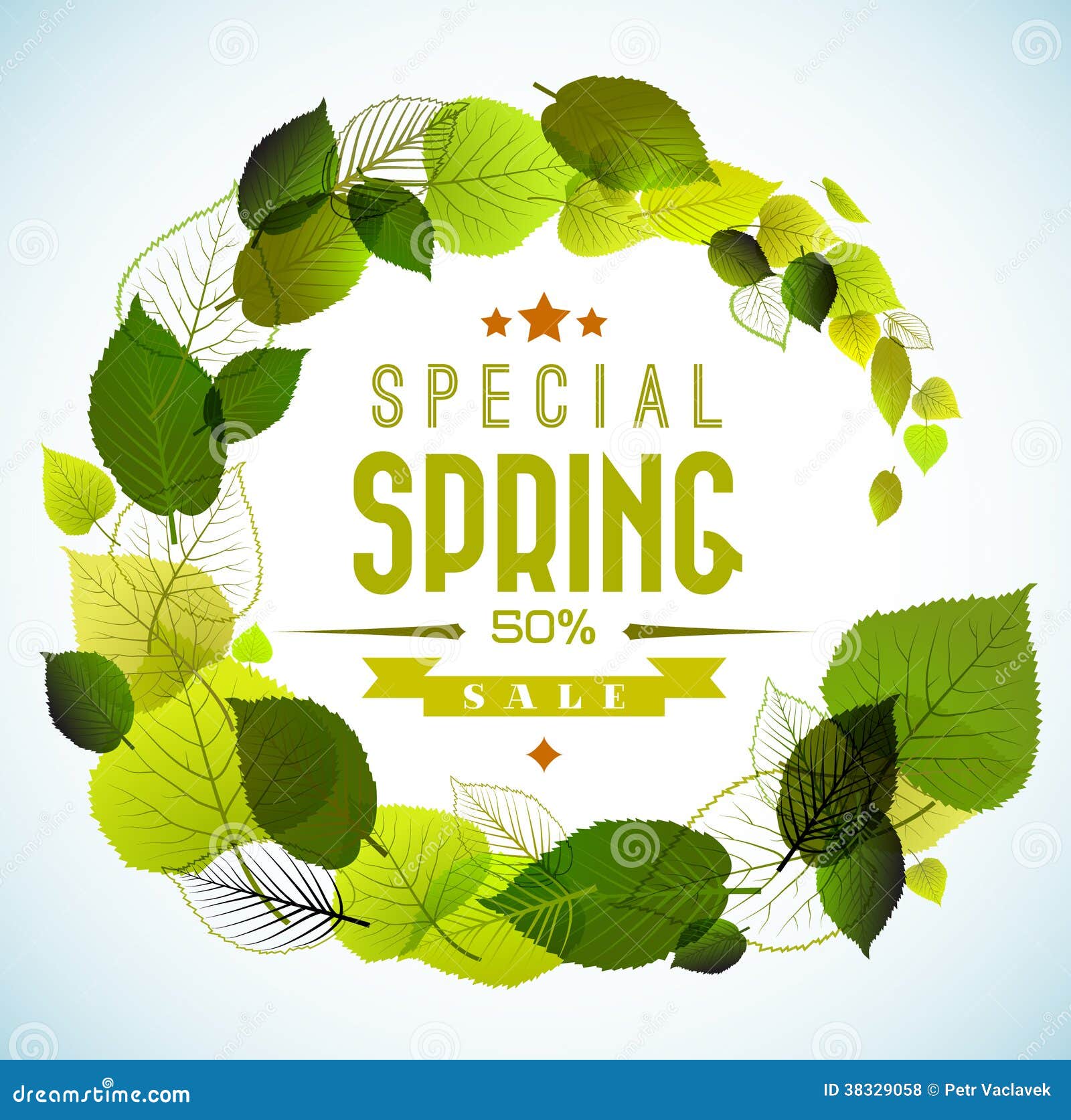 Spring Sale Vector Background Stock Vector - Illustration of green ...