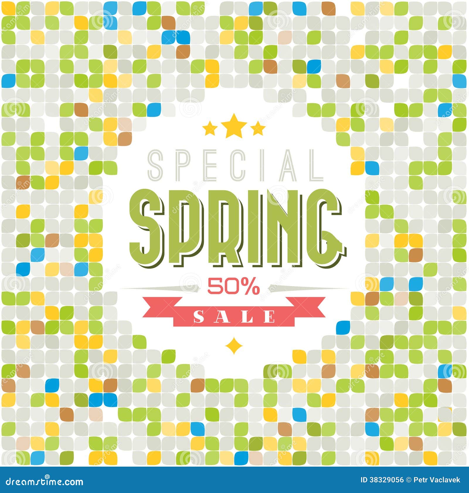 Spring Sale Vector Background Stock Vector - Illustration of promote ...