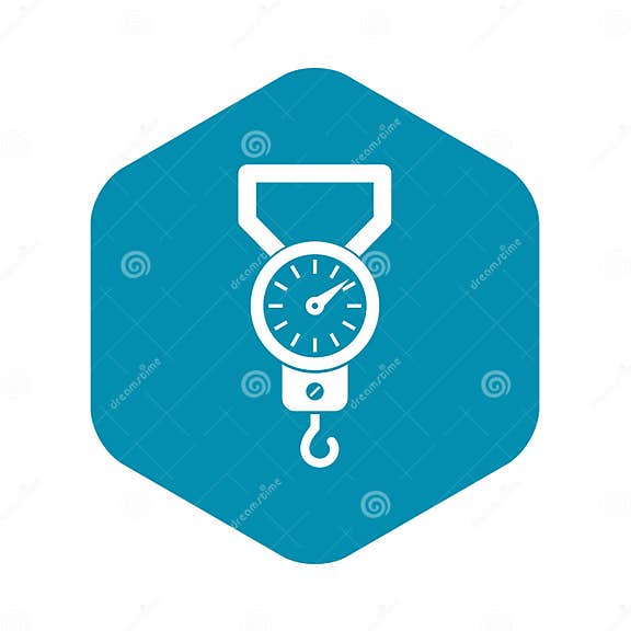Spring Scale Icon, Simple Style Stock Vector - Illustration of ...