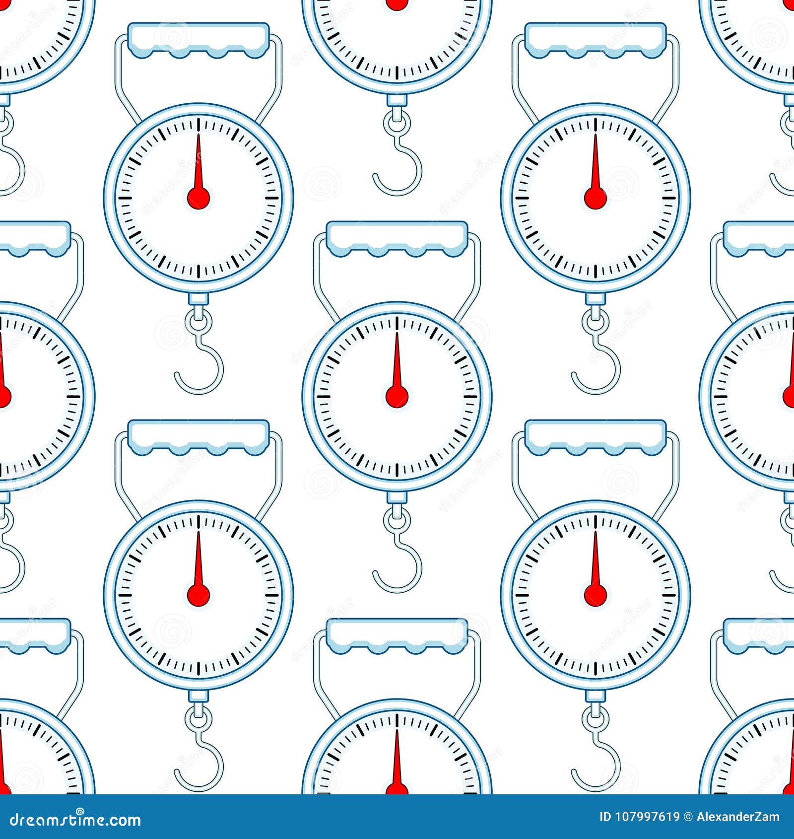 Spring scale pattern stock vector. Illustration of hook - 107997619