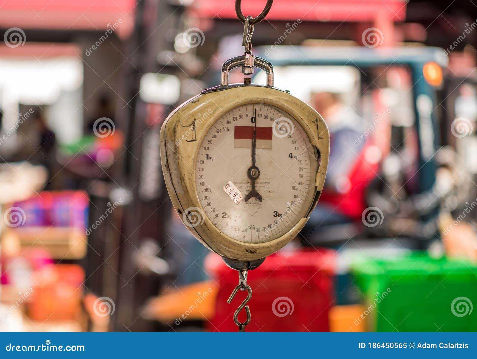 A vintage spring scale stock image. Image of destination - 186450565