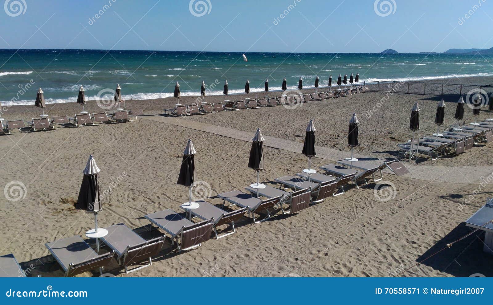 Spring sea stock image. Image of spring, wind, windsurf - 70558571