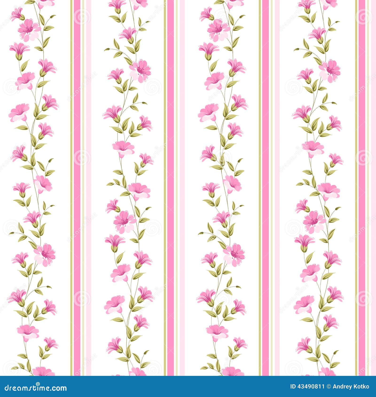 Spring Seamless Background. Stock Vector - Illustration of decoration ...