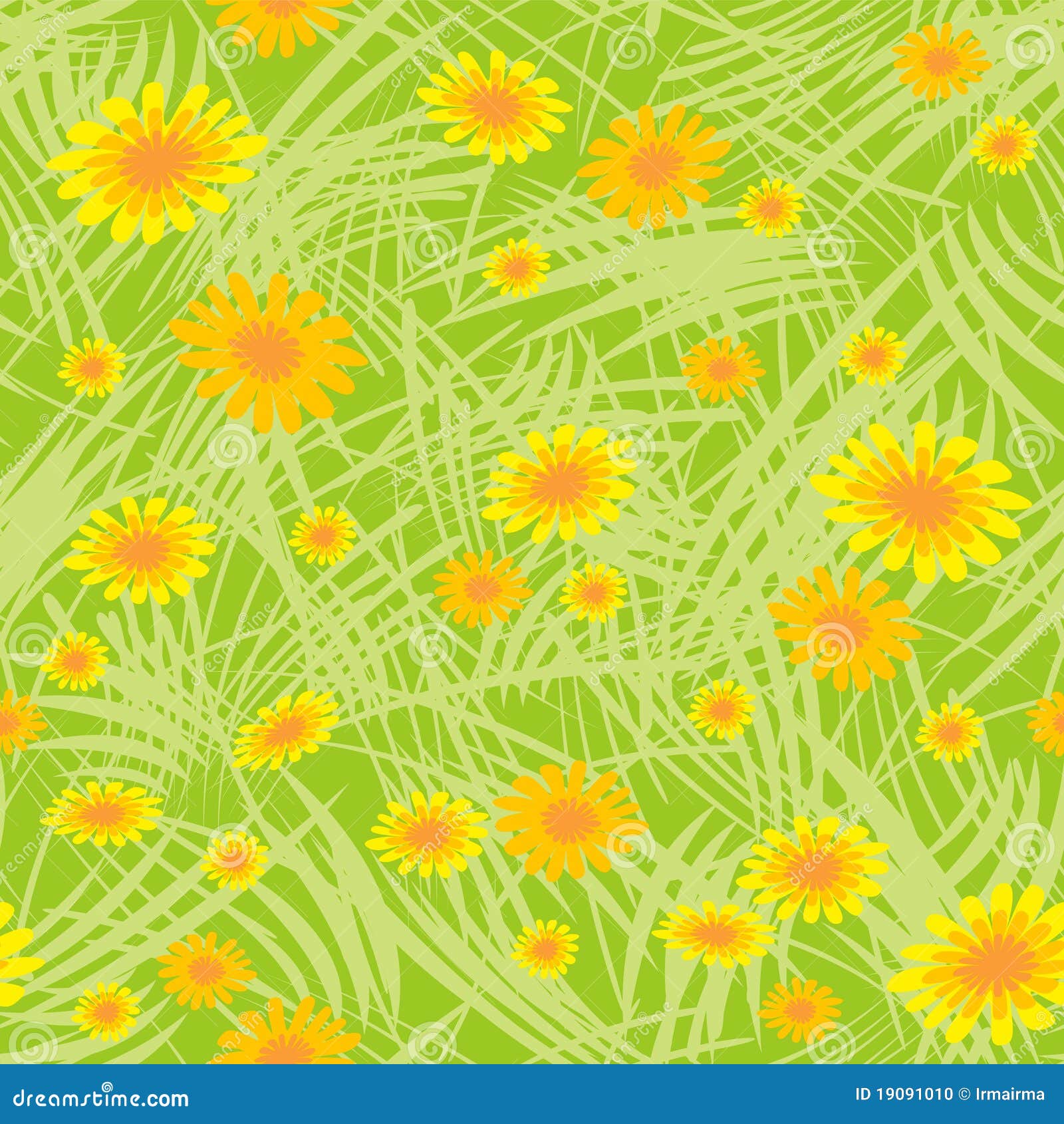 Spring Seamless Floral Pattern Stock Vector - Illustration of artistic ...