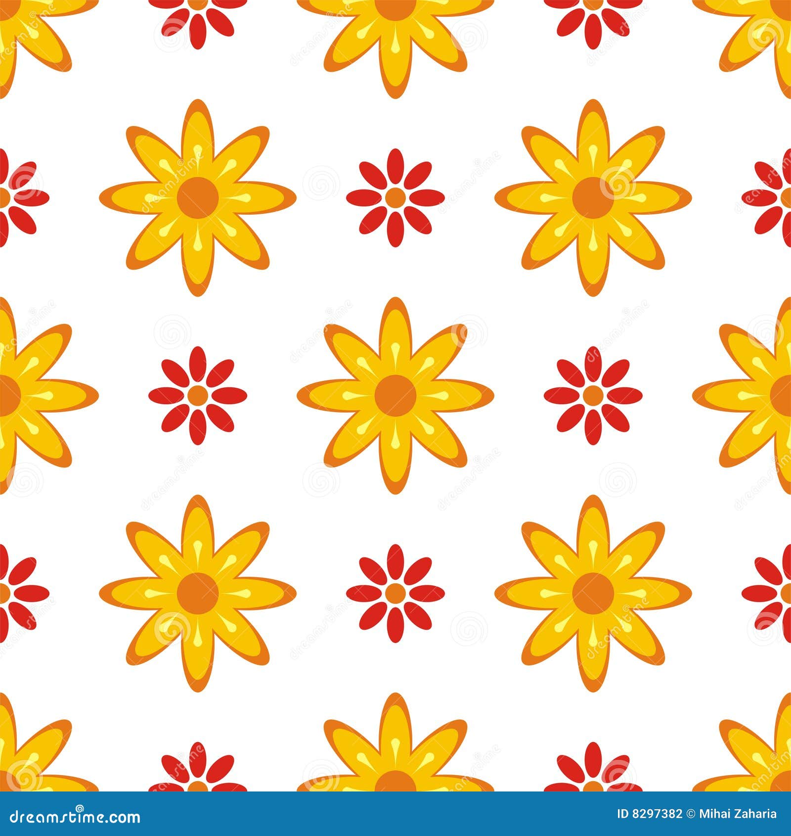 Spring seamless texture stock vector. Illustration of draw - 8297382