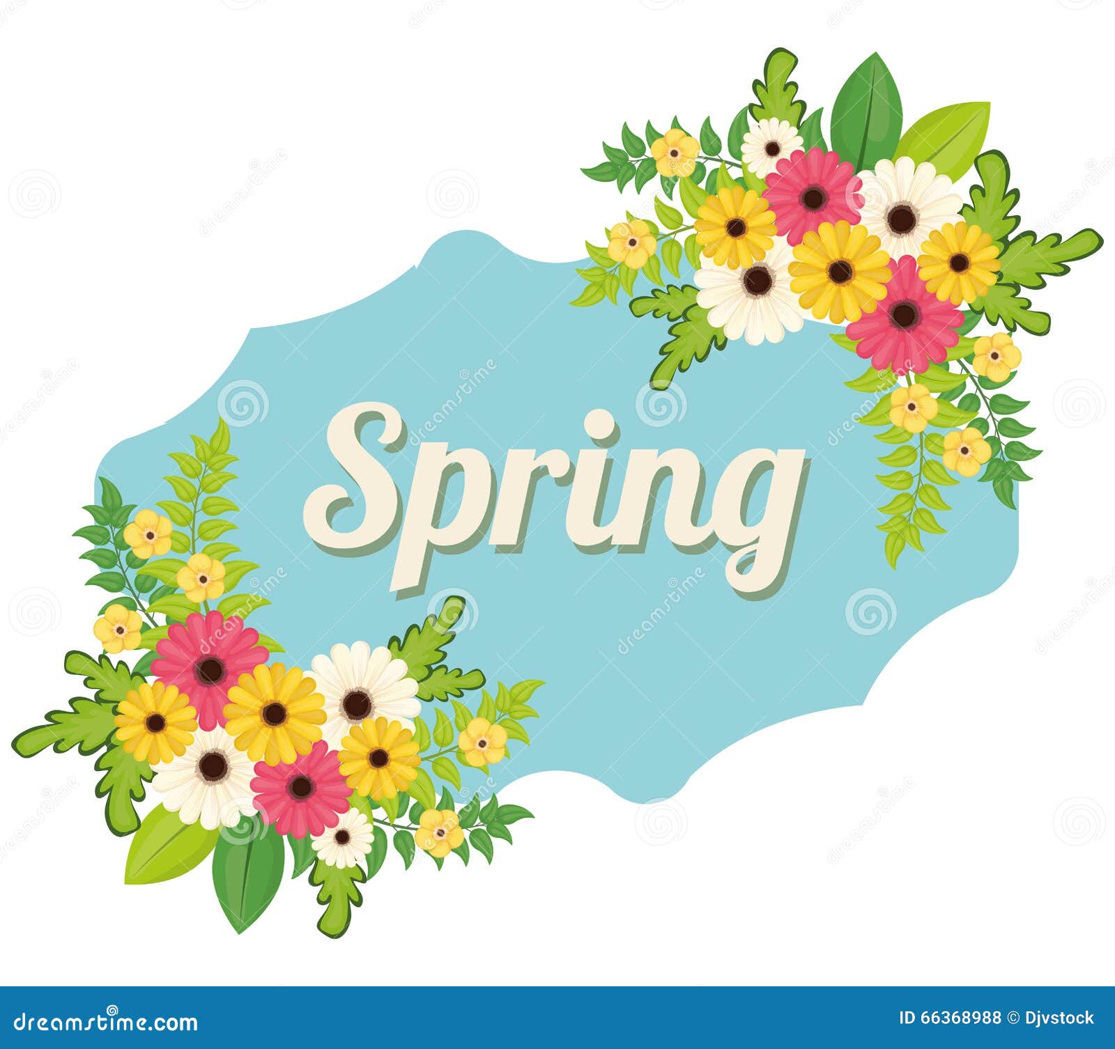 Spring season design stock vector. Illustration of decoration - 66368988