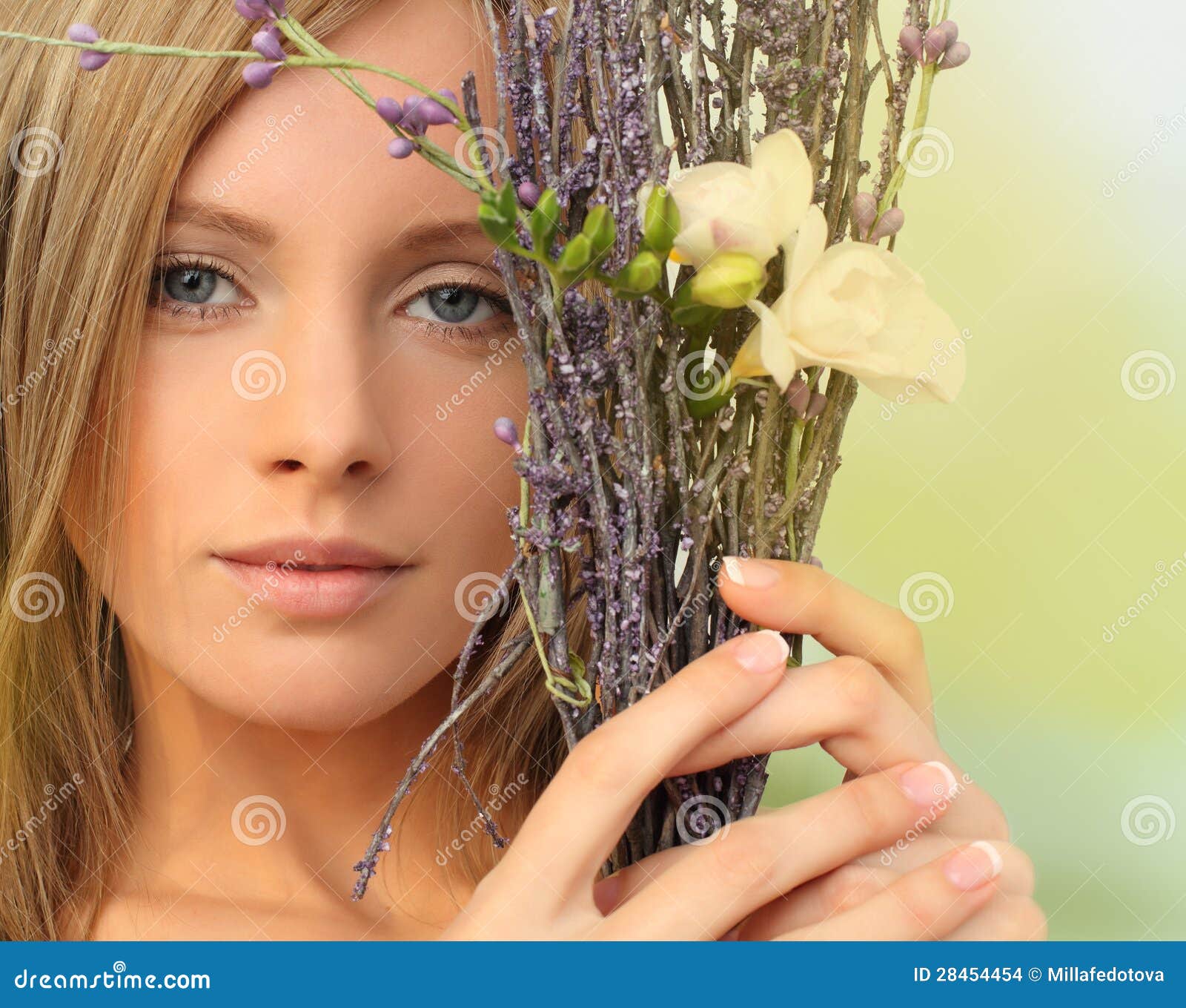 Spring season woman stock photo. Image of blonde, beautiful - 28454454