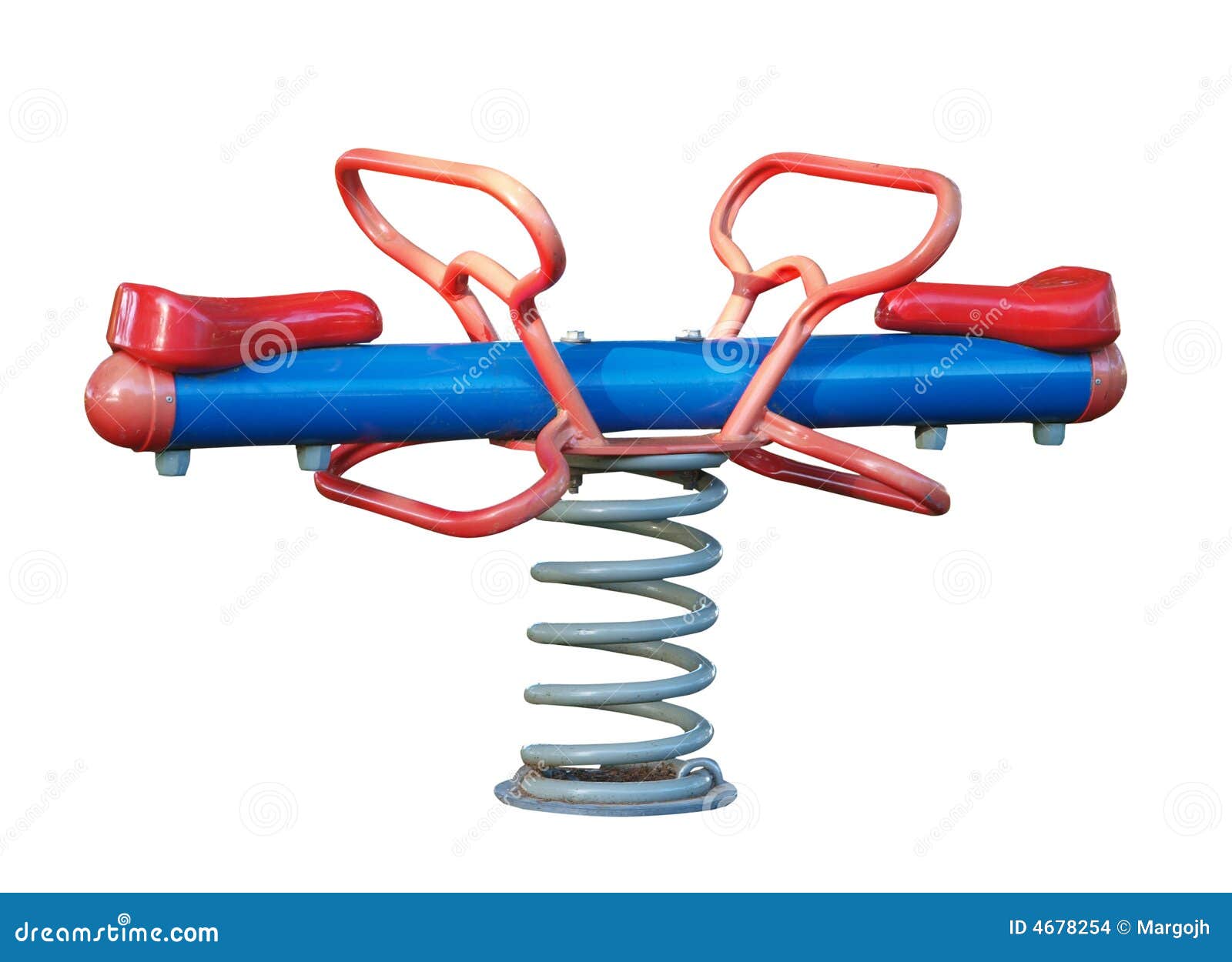 Spring See Saw stock photo. Image of recreation, play - 4678254