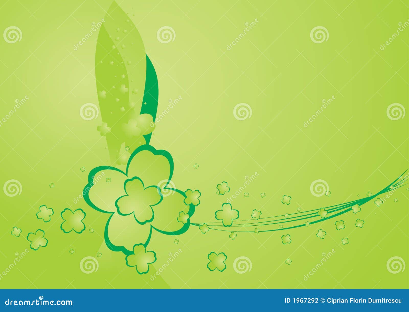 Spring shamrock stock vector. Illustration of holiday - 1967292